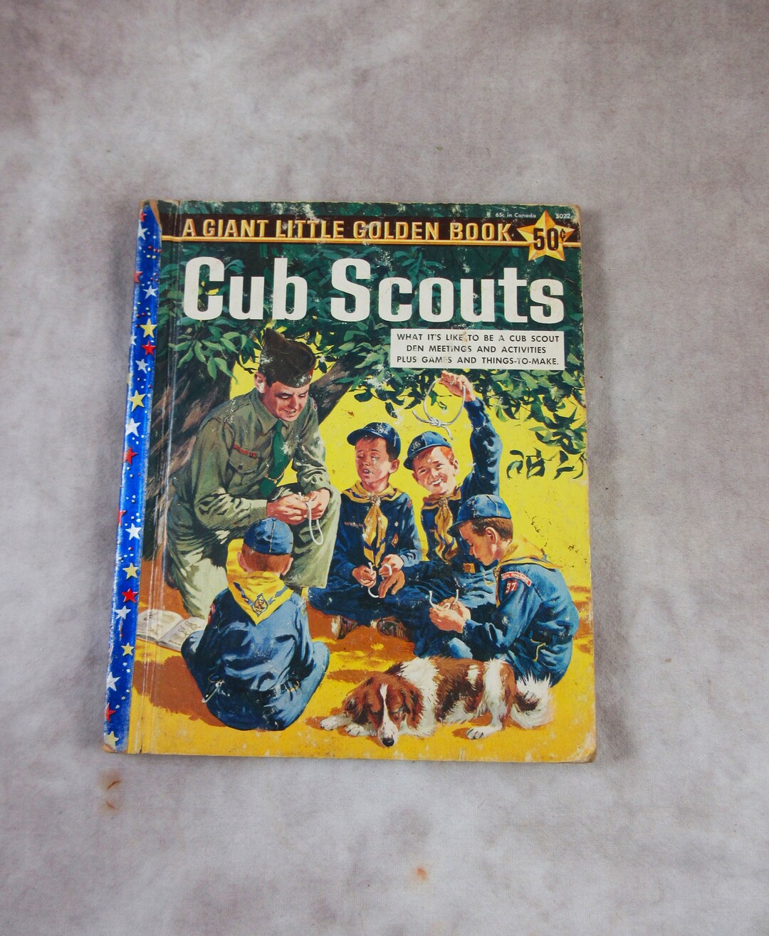 1959 Giant LGB Little Golden Book CUB SCOUTS True 1st Printing "a ...