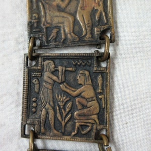 1920s Egyptian Revival Watch Fob Double Sided 4 Paneled and Medallion ...