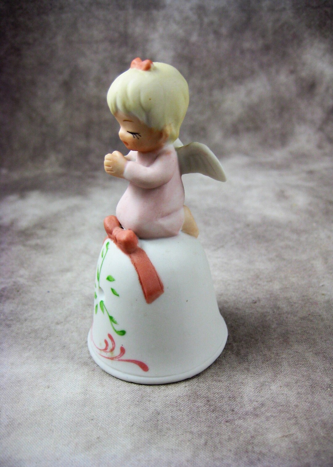 LEFTON Praying Angel Bell - Porcelain Ceramic Bisque - 1985 - Bell ...