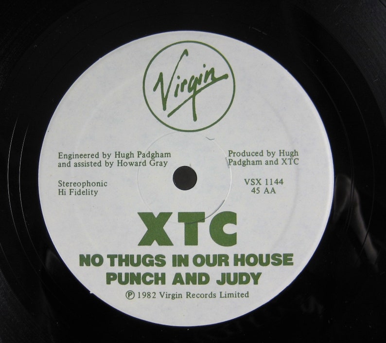 XTC 10" Single Green Vinyl -songs Ball and Chain / No Thugs in Our ...