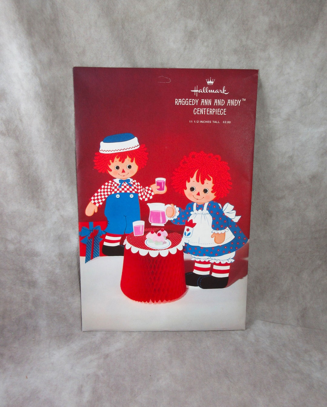 1974 Hallmark RAGGEDY ANN and ANDY Party Centerpiece Table Decoration ...