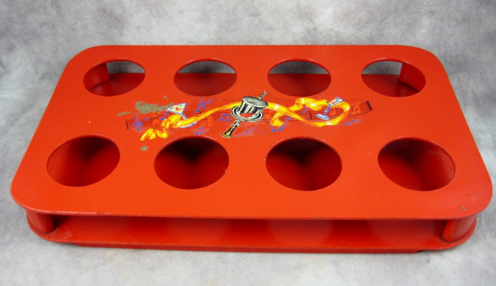 Unique Wooden Red Cocktail Server / Tray 2 Sided Very - Etsy