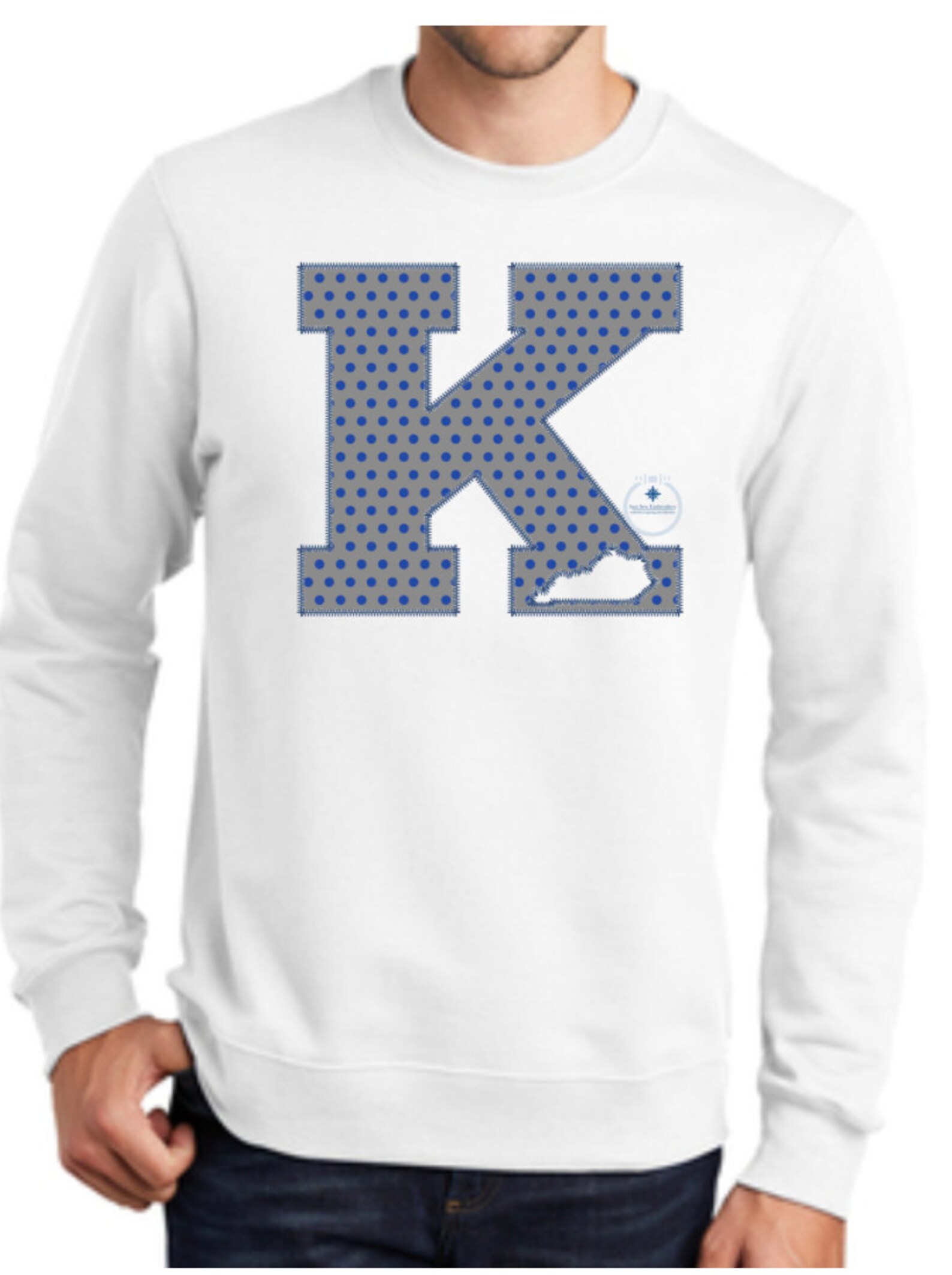 Applique Embroidery K With State Cutout Design Three Sizes - Etsy