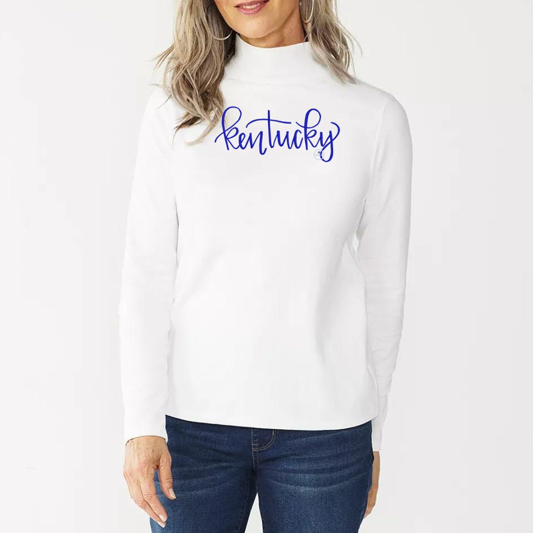 Kentucky Embroidered Script Satin Stitch Full Chest Design - Etsy