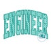 Engineer Arched Satin Applique Embroidery Design Satin Stitch Four ...