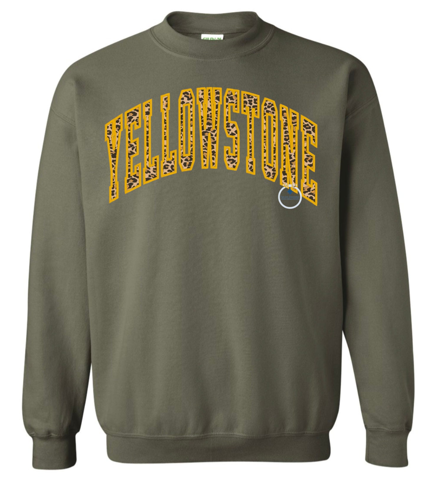 Yellowstone Arched Satin Applique Embroidery Design Two Sizes - Etsy