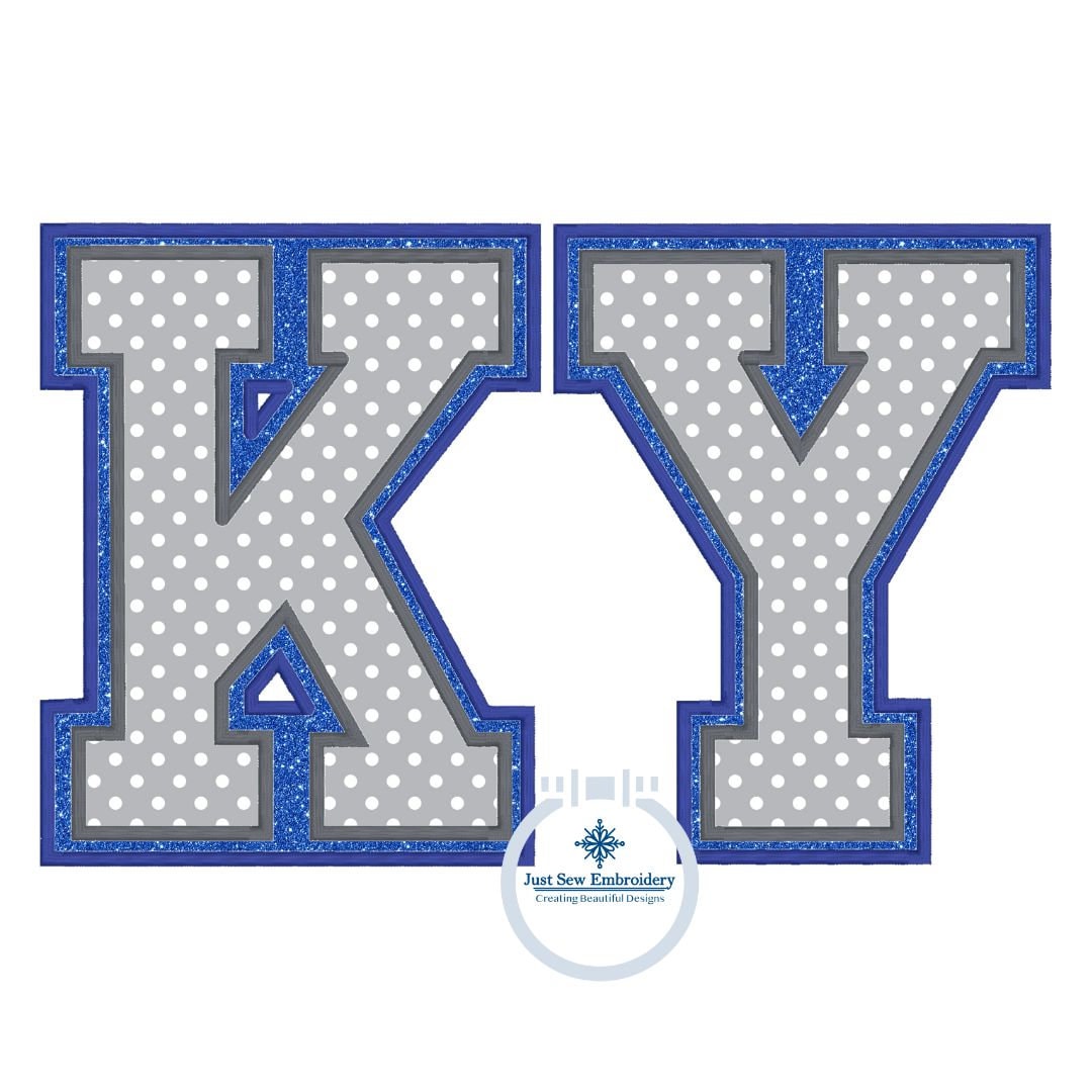 KY Double Layer Applique Embroidery Satin Stitch Machine Embroidery Two ...