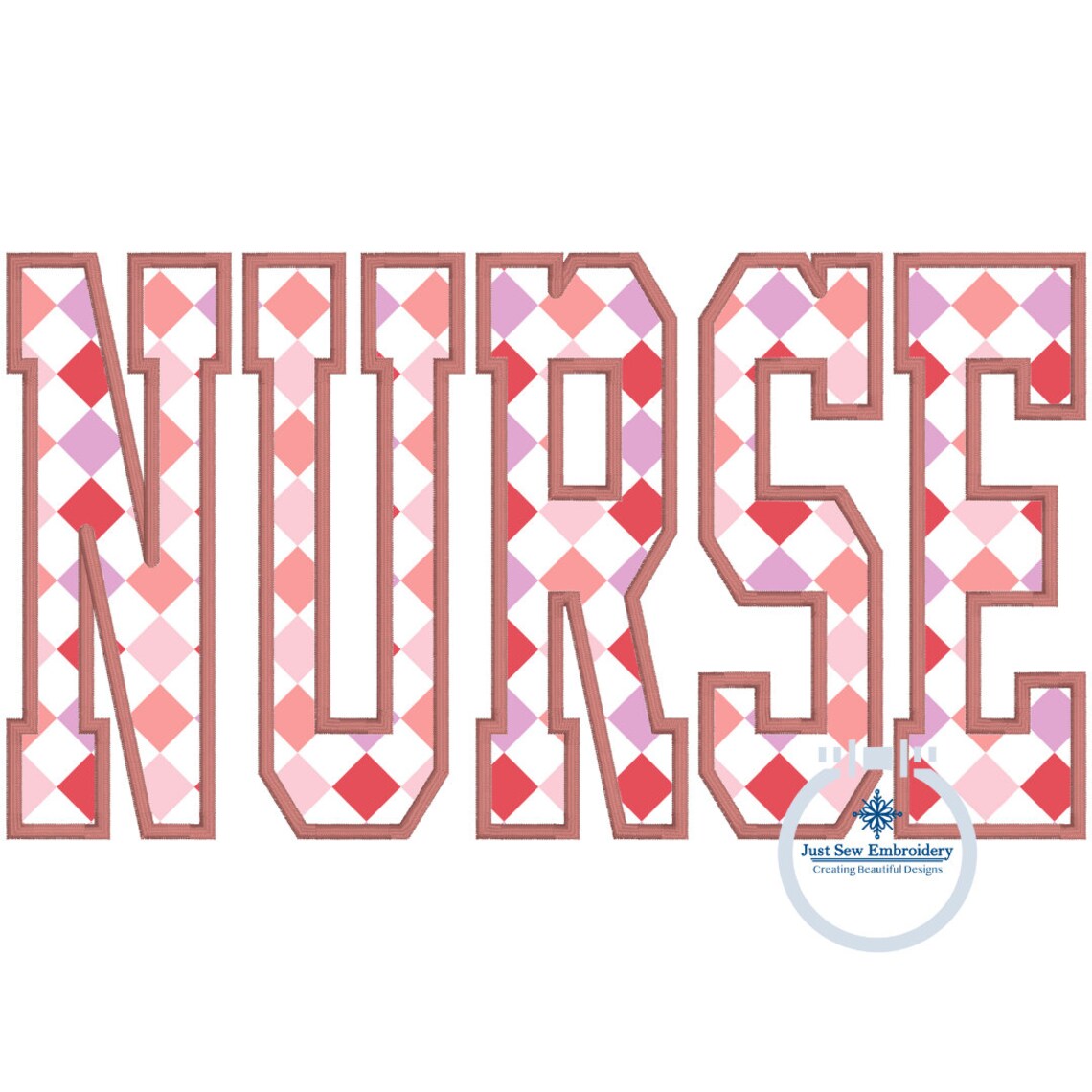 NURSE Satin Applique Embroidery Nursing Nurses Design Four Sizes 5x7 ...