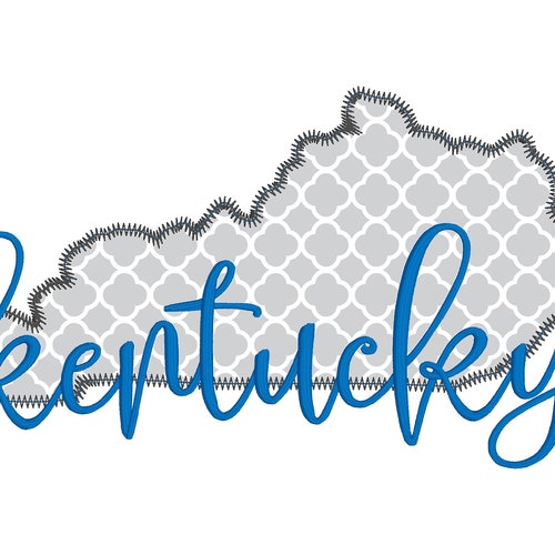 KENTUCKY Arched Pro Block Applique Embroidery Zigzag Stitch - Etsy