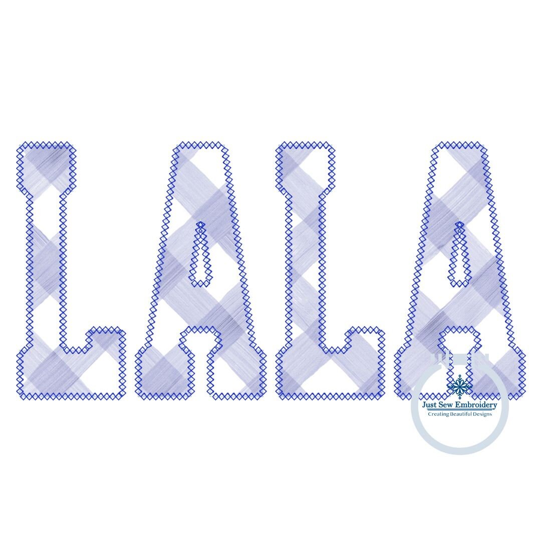 LALA Academic Diamond Applique Embroidery Design Grandma Grandmother ...