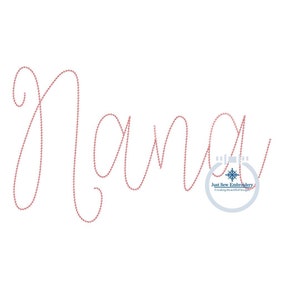 Nana Script Chenille Yarn Applique Embroidery Design Mother's Day Gift ...