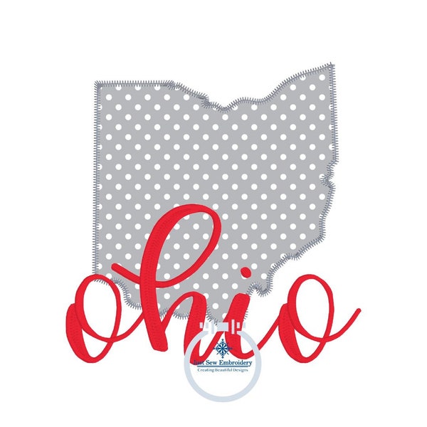 Ohio State Embroidery Design - Etsy