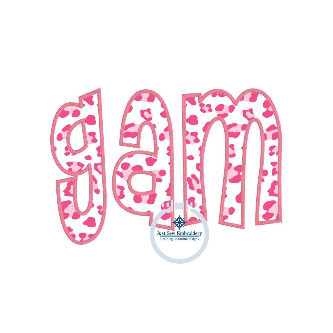 Gam Applique Embroidery Design Satin Edge One Size 8x12 Hoop Grandma ...