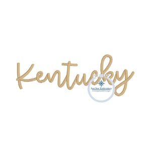 Kentucky Script Embroidery Design for Hat - Etsy