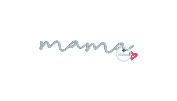 Mama Heart Embroidery Hat Design Script Mother's Day - Etsy