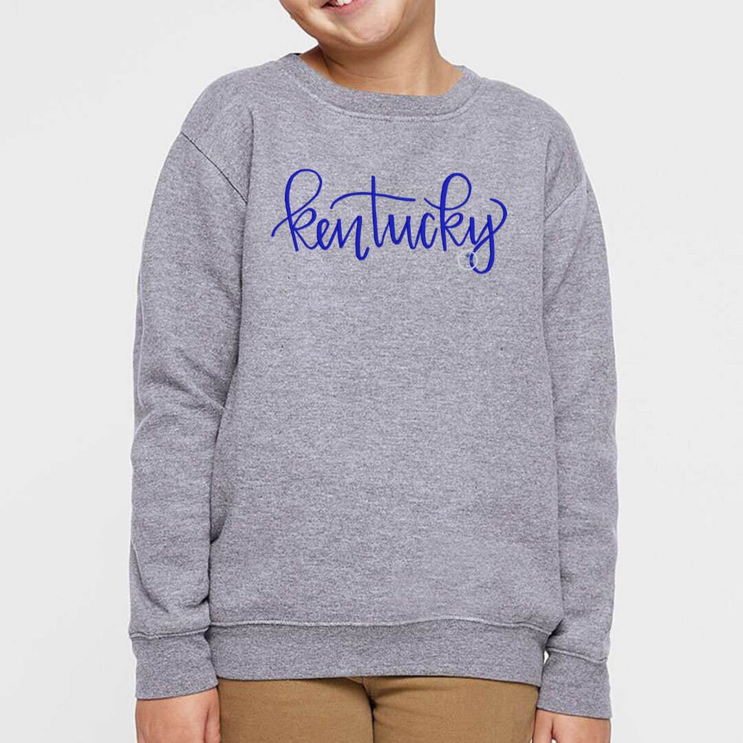 Kentucky Embroidered Script Satin Stitch Full Chest Design - Etsy