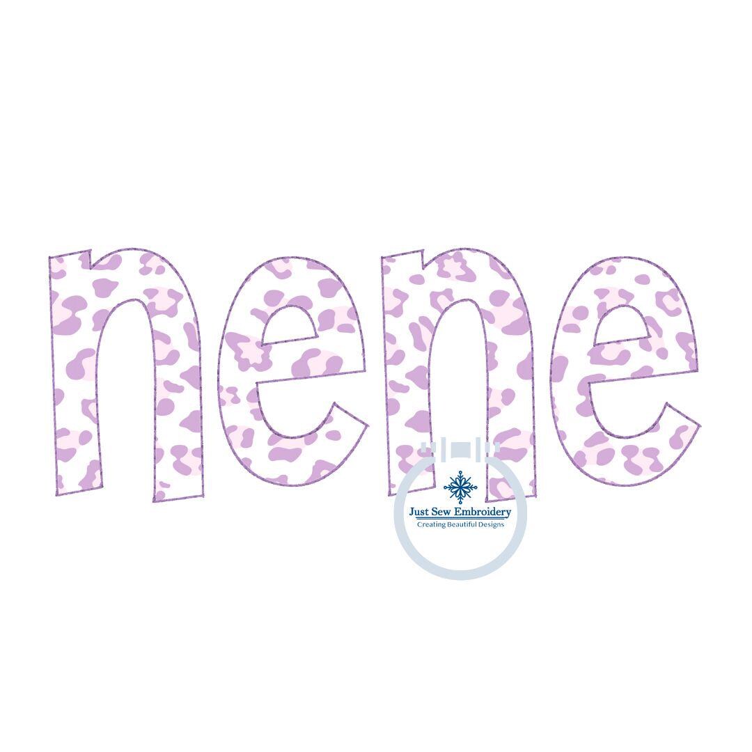 Nene Applique Embroidery Design Raggy Bean Edge Stitch Grandma Mother's ...
