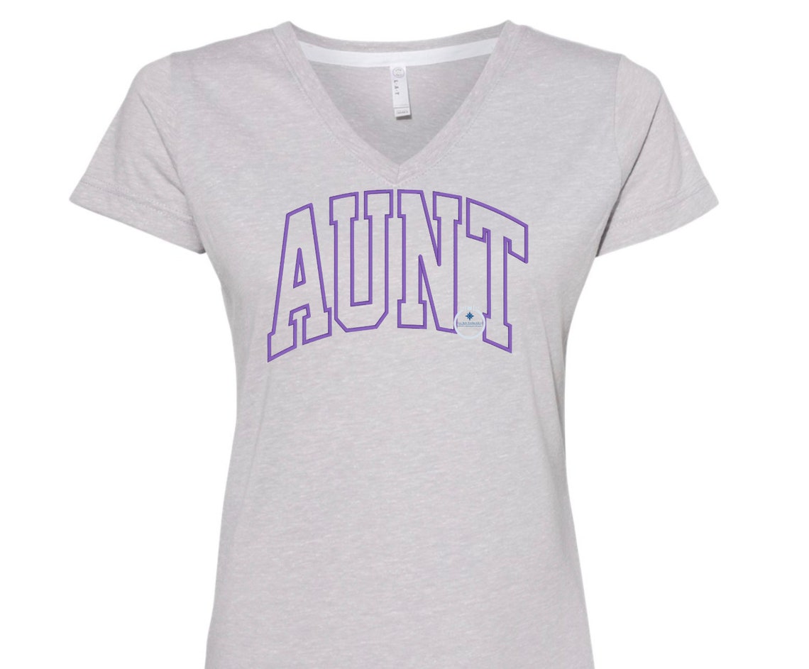 AUNT Arched Applique Embroidery Design Satin Stitch Four Sizes - Etsy
