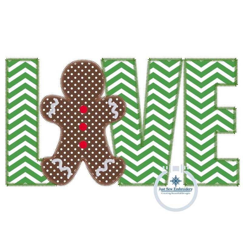 Gingerbread Applique - Etsy