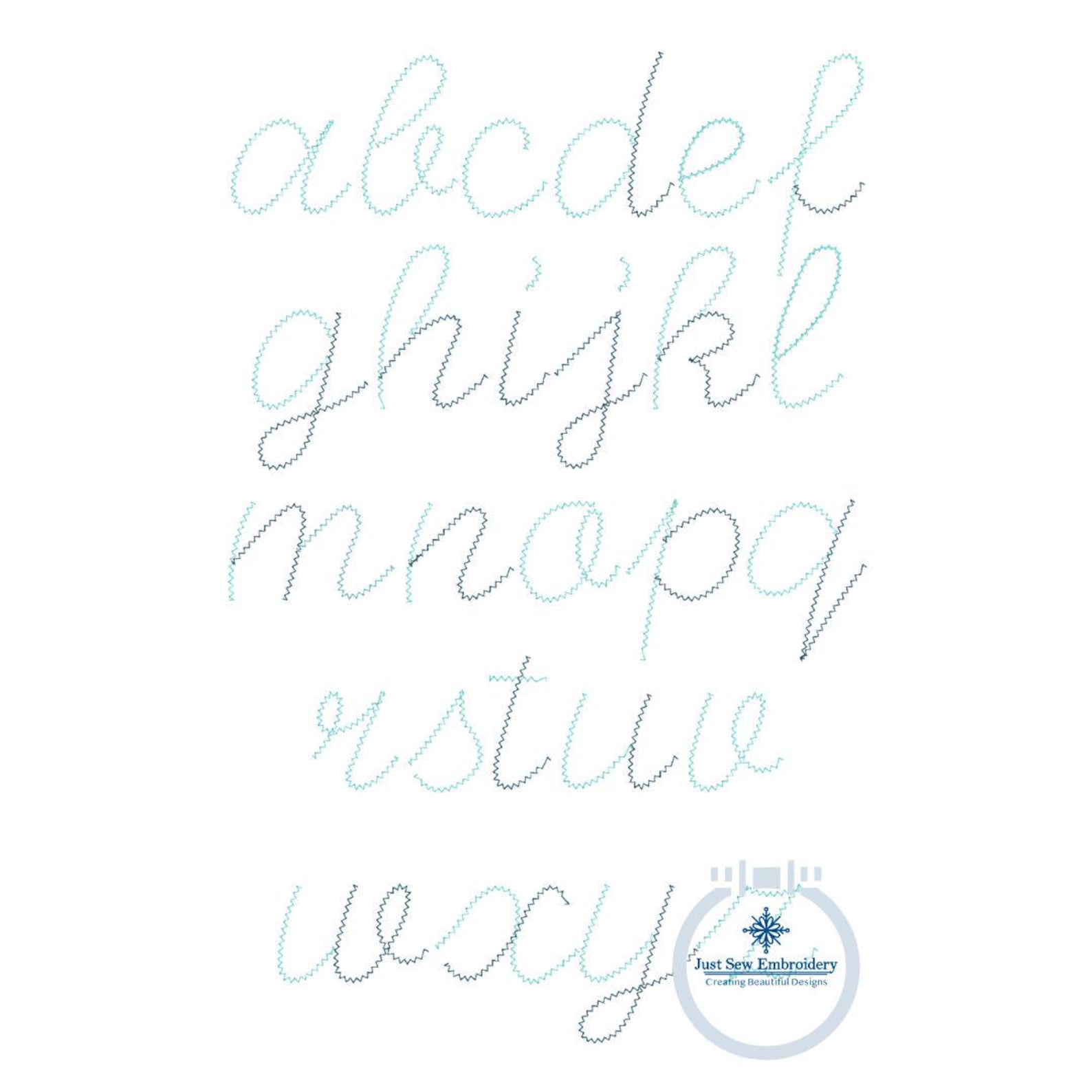 Sport Script Chenille Yarn Font Applique Embroidery Six Sizes 3, 4, 5 ...