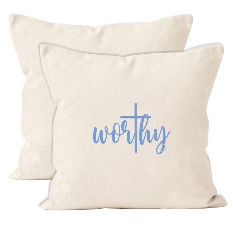 Worthy Cross Christian Embroidery Design Split Satin Stitch - Etsy