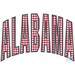 Alabama Arched Satin Applique Embroidery Design Three Sizes 8x8, 6x10 ...