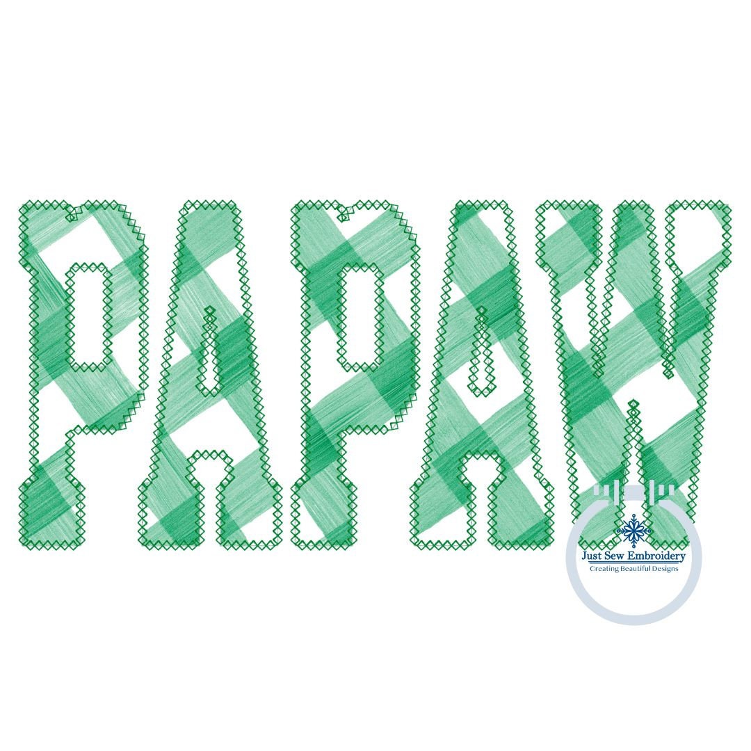 PAPAW Applique Embroidery Machine Diamond Stitch Design Father's Day ...