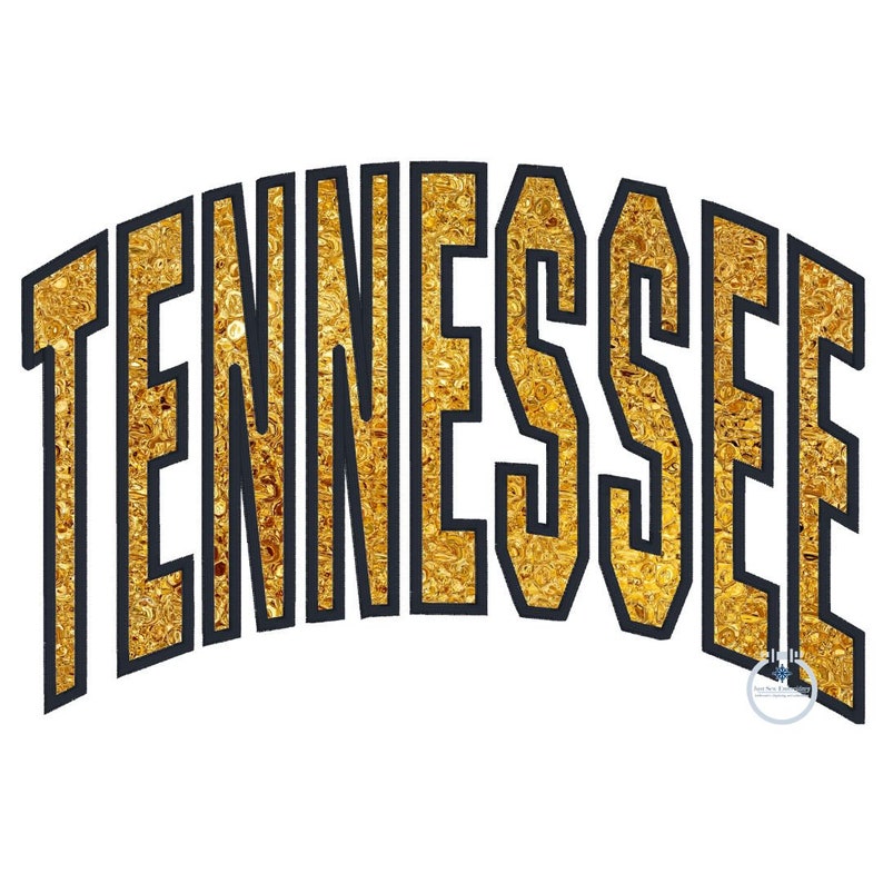 Tennessee Arched Applique Embroidery Satin Stitch Four Sizes - Etsy