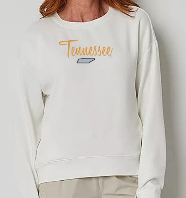 Tennessee Embroidery Design Satin Stitch Script With State in - Etsy