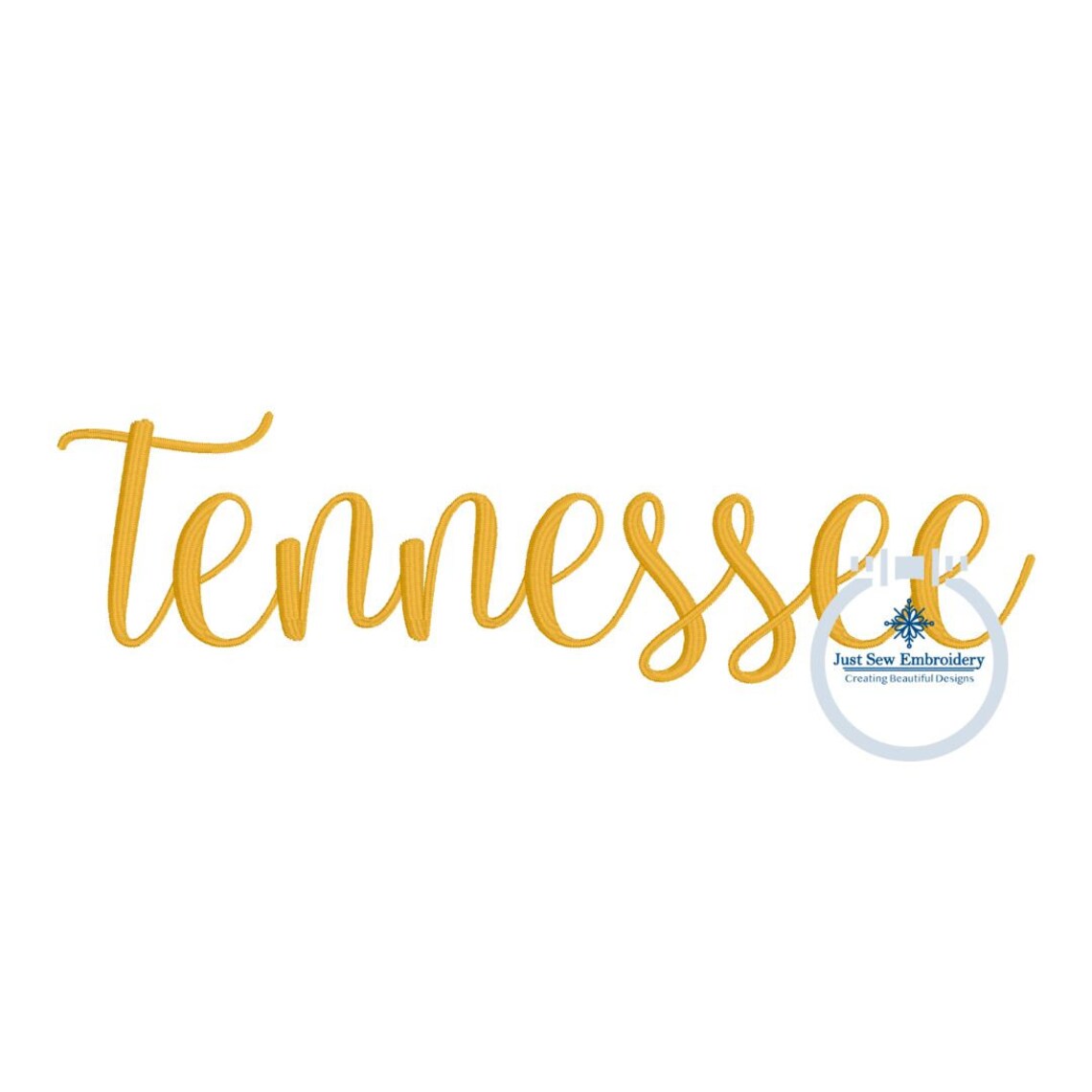 Tennessee Embroidery Script in Three Sizes to Fit 8x12 6x10 - Etsy
