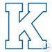 Varsity Applique K Satin Stitch Embroidery Design Kentucky KY Five ...