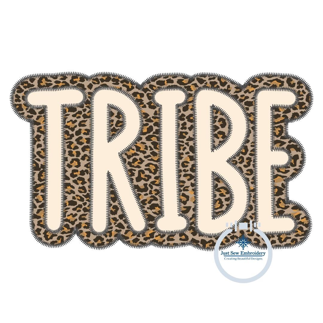 TRIBE Applique Embroidery Design Zigzag Stitch Four Sizes 5x7, 8x8 ...