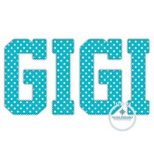 GIGI Academic Diamond Applique Embroidery Design Grandma Grandmother ...