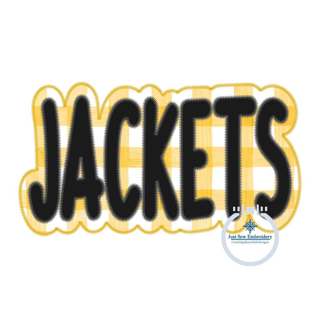 JACKETS Two Layer Applique Embroidery Design Machine Embroidery Two ...