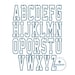 Chenille Yarn Script Font Applique Embroidery Seven Sizes 2, 3, 4, 5, 6 ...