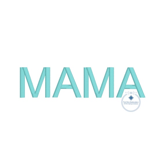 MAMA Block Font Embroidery Design Mother's Day Gift One - Etsy