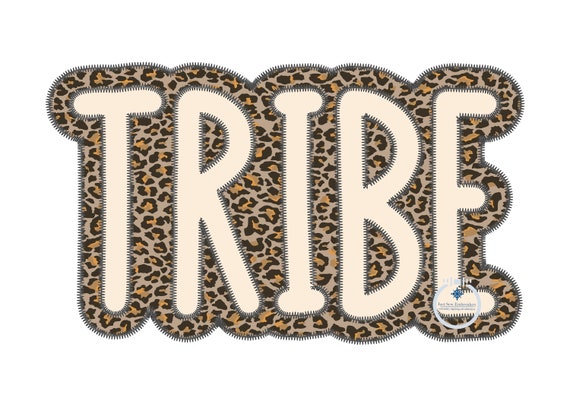 TRIBE Applique Embroidery Design Zigzag Stitch Four Sizes 5x7 - Etsy