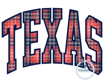 Texas Script Embroidery Satin Stitch Five Sizes 5x7, 8x8, 9x9, 6x10 ...