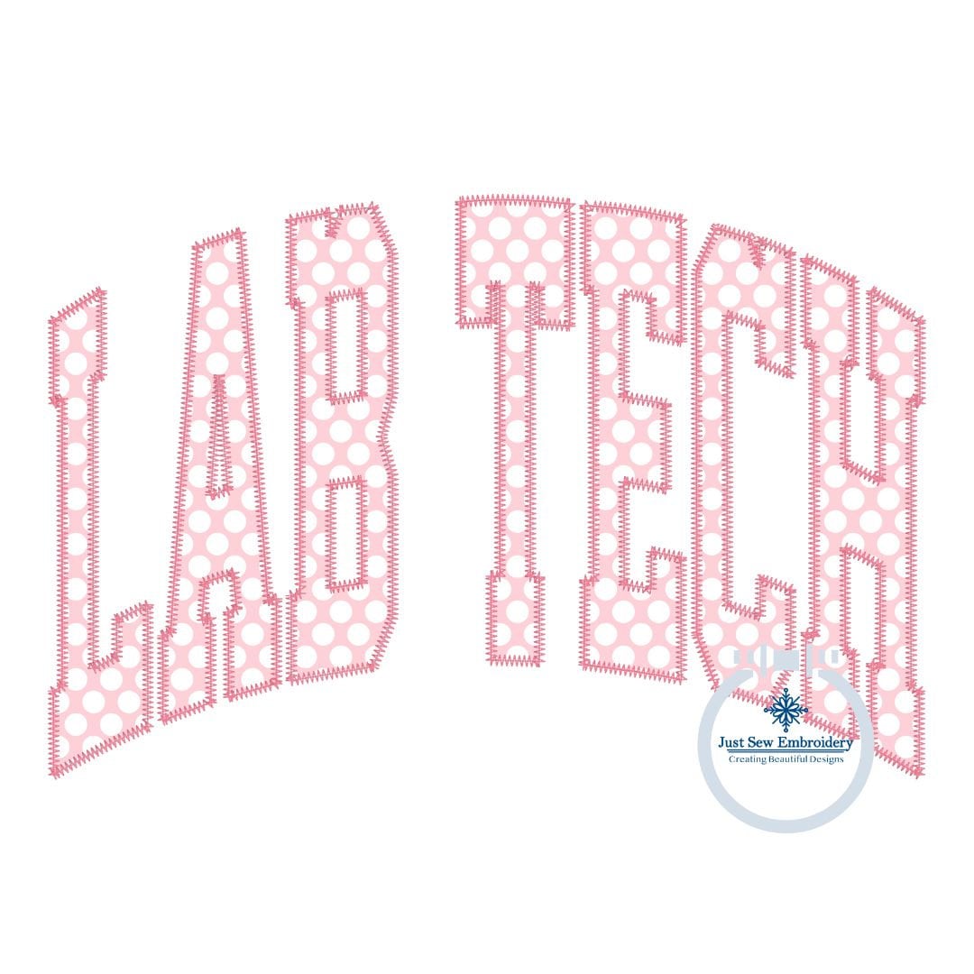 LAB TECH Arched Zigzag Stitch Design Machine Embroidery Five Sizes 5x7 ...