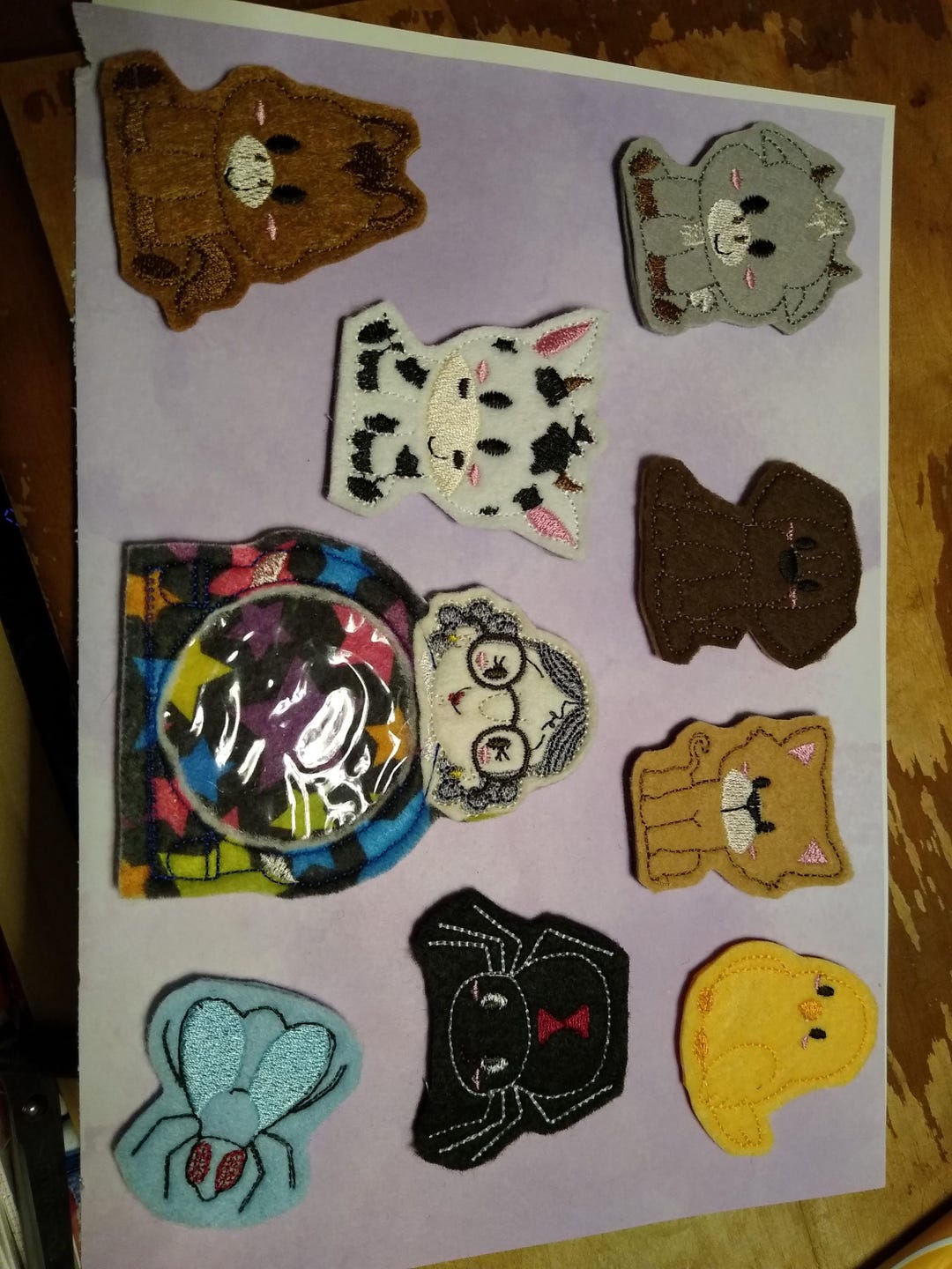 Old Lady Who Swallowed a Fly Finger Puppet Set - Etsy