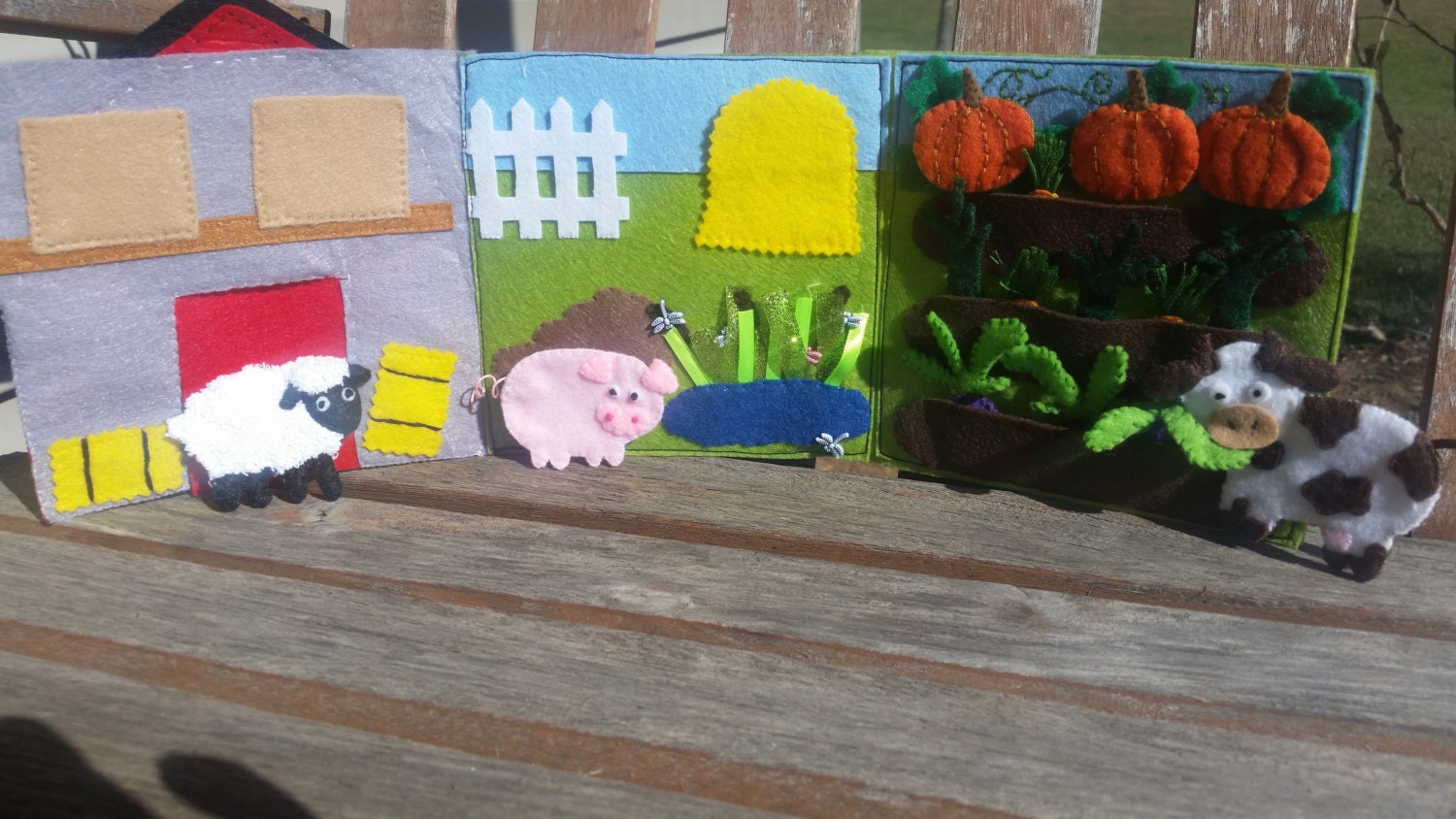 Farm Felt Fold-up Mini Quiet Book - Etsy