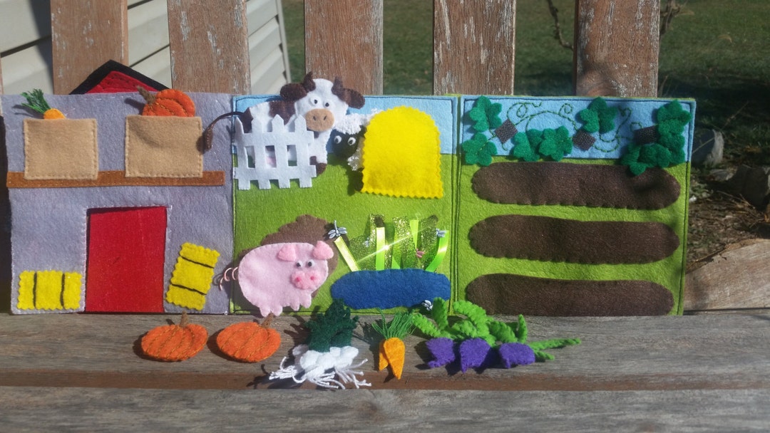 Farm Felt Fold-up Mini Quiet Book - Etsy