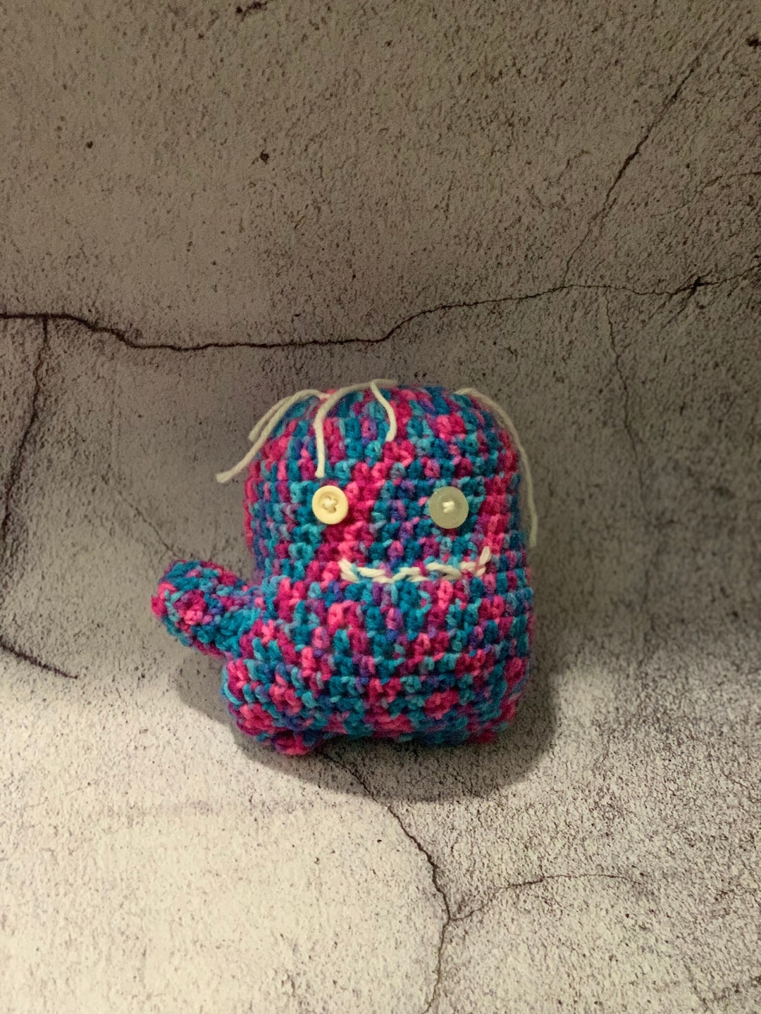 Muggli Mitten Monster Friend Crochet Unique Toy Decoration Handmade Pal ...