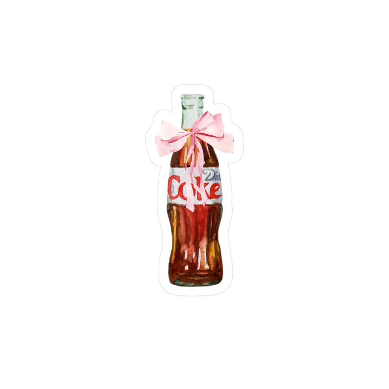 Diet Coke Sticker coquette Watercolor Design Cute Laptop Waterproof ...