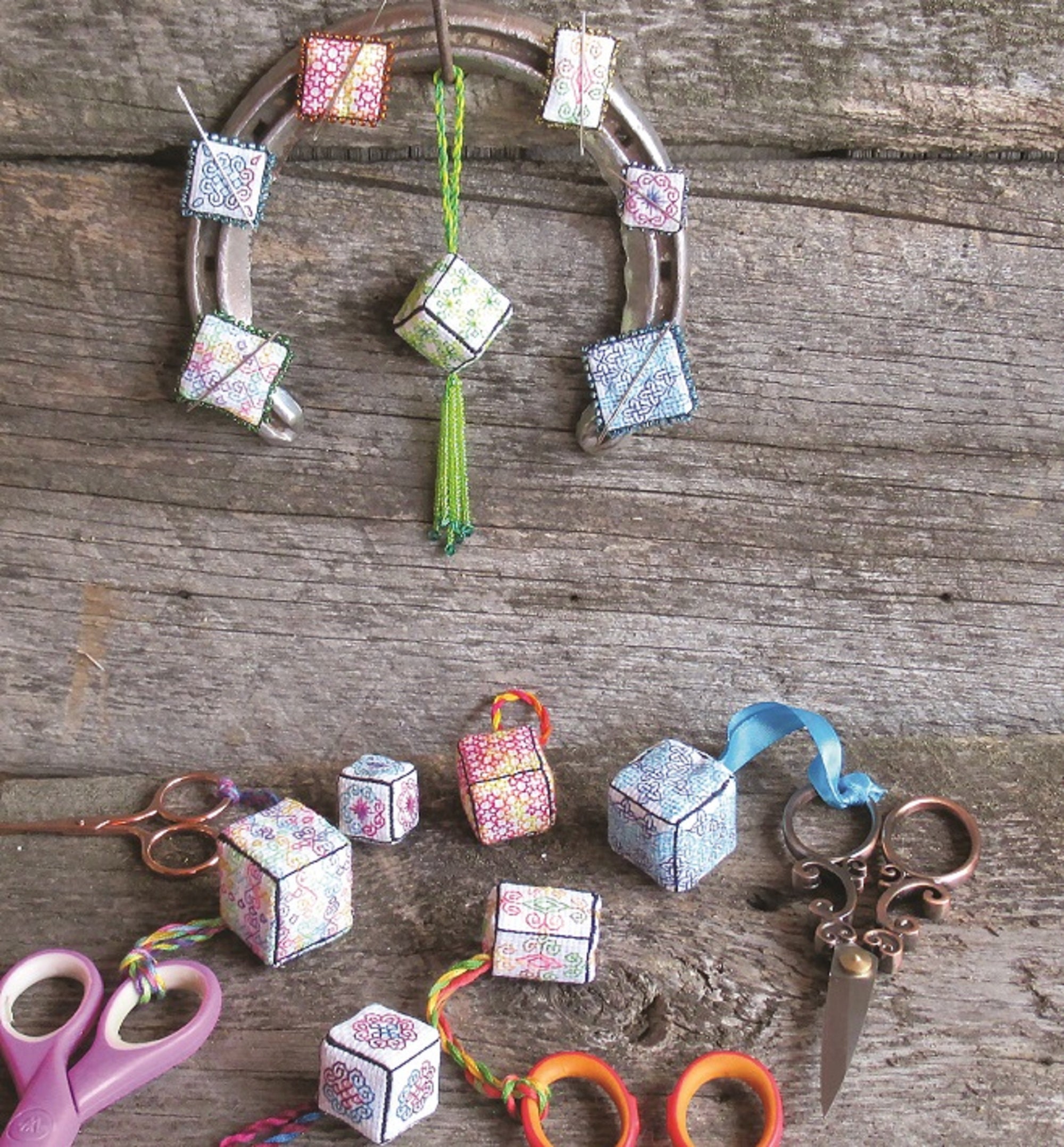 Blackwork Needle Minders and Scissor Fobs or Pretty Ornament PDF ...