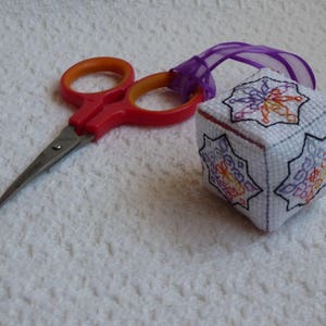 Blackwork Mosaic Needle Book & Scissor Fob. PDF Pattern - Download ...