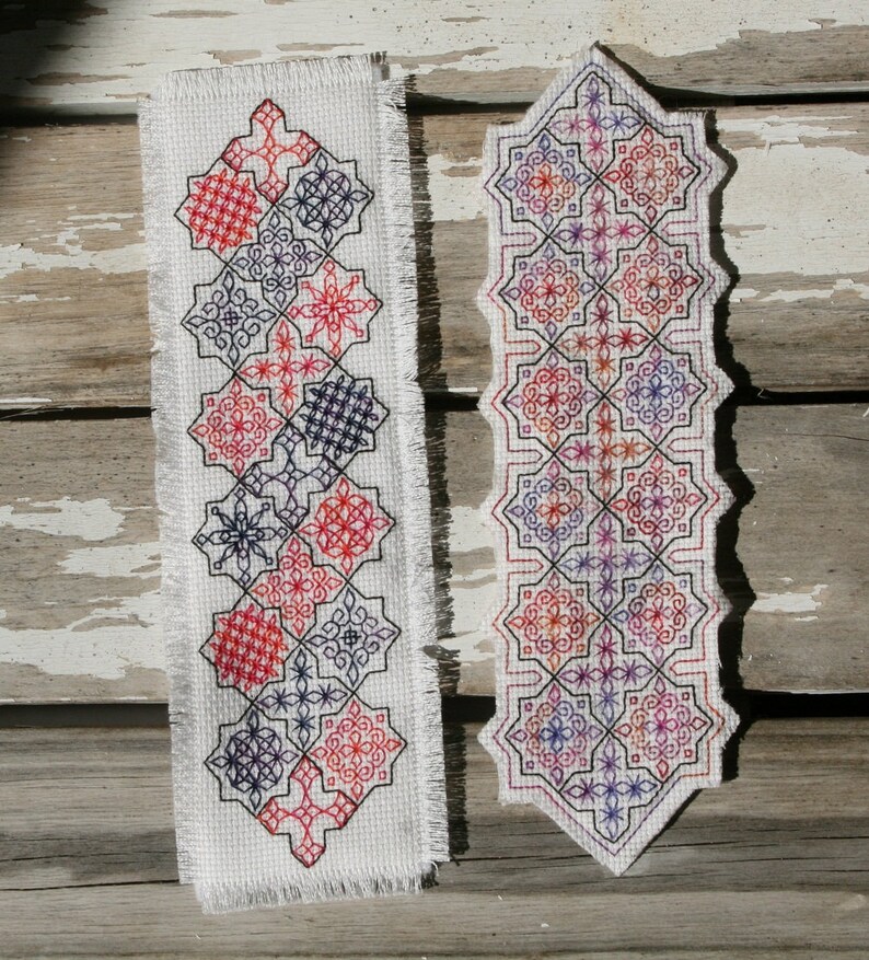 Blackwork Mosaic Bookmark Download the PDF Pattern and Start - Etsy Canada