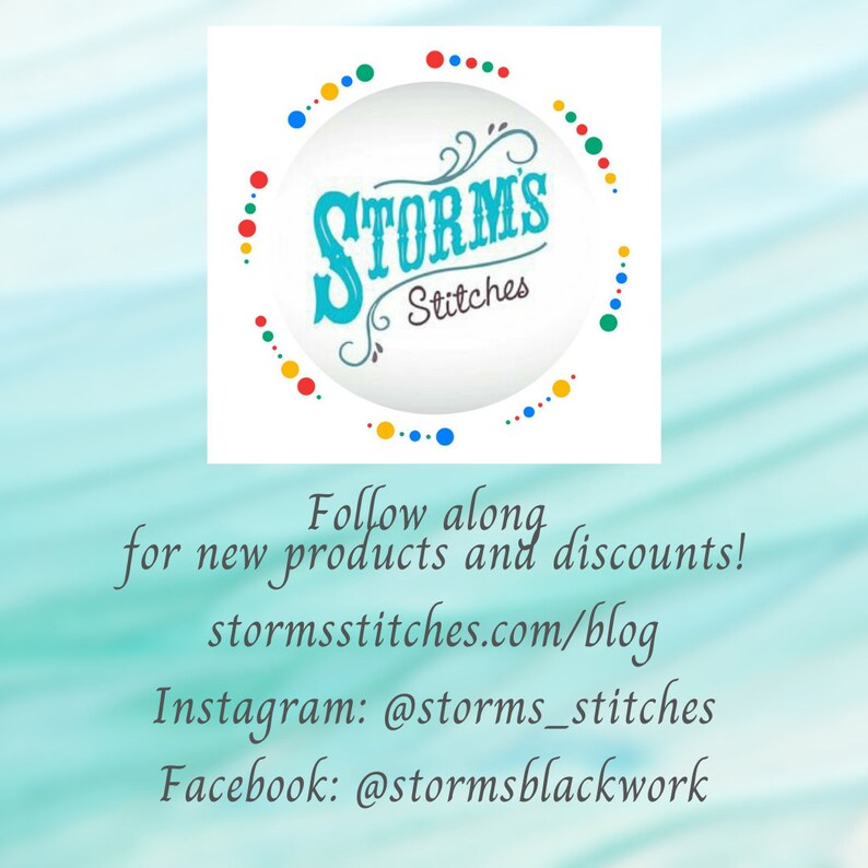 Blackwork Mosaic Needle Book & Scissor Fob. PDF Pattern - Etsy Australia