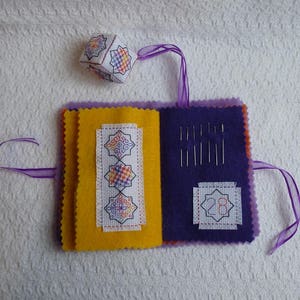 Blackwork Mosaic Needle Book & Scissor Fob. PDF Pattern - Download ...