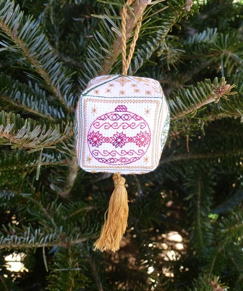 3D Blackwork Christmas Ornament Easy DIY PDF Pattern Great - Etsy
